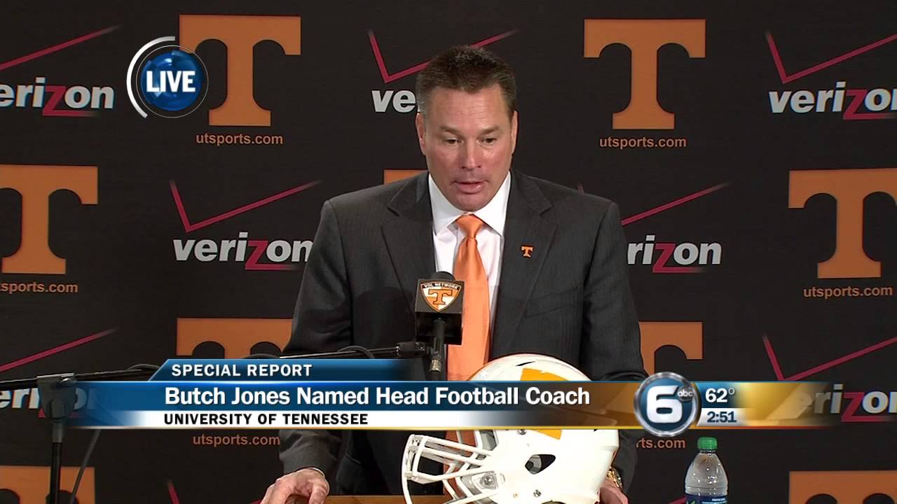 Butch Jones Press Conference from University of Tennessee Knoxville ...