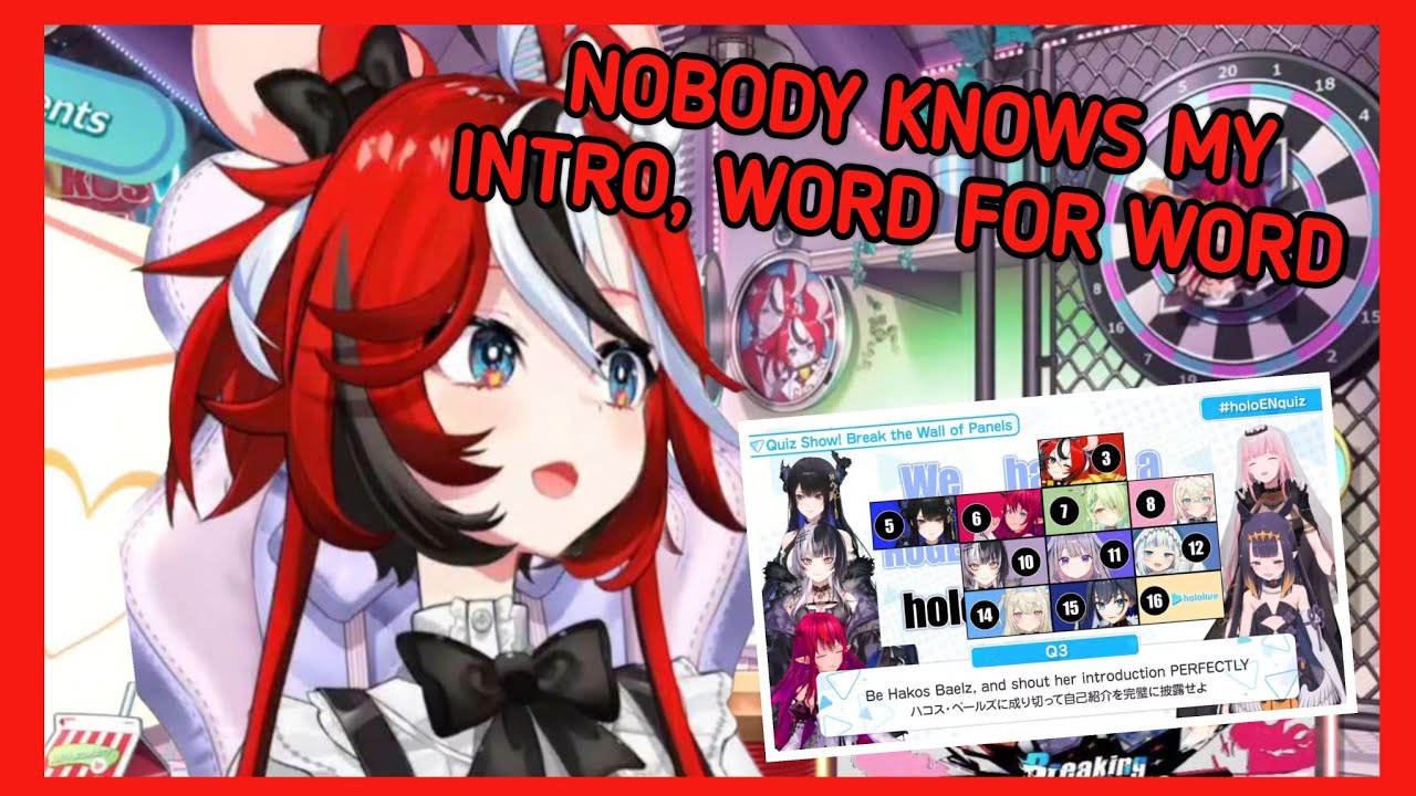 They Forgot One Thing In Bae's Intro【Hakos Baelz | holoEN】 - YouTube