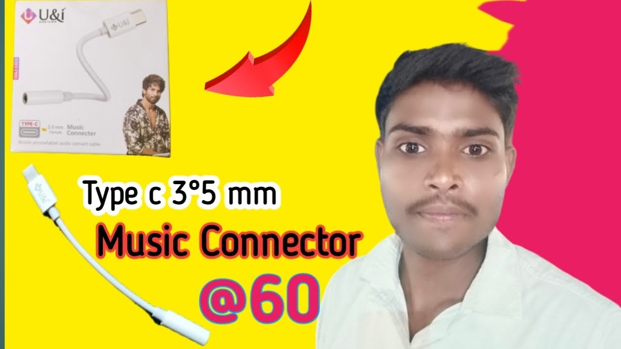 How to connect music Connector in type c 3.5 mm mobile|| - YouTube
