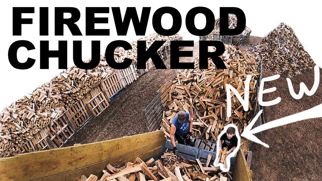 NEW Firewood chucker! - YouTube