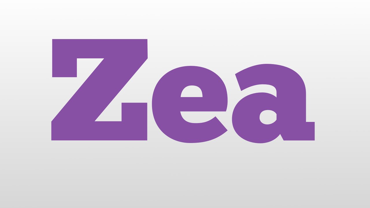 Zea meaning and pronunciation - YouTube