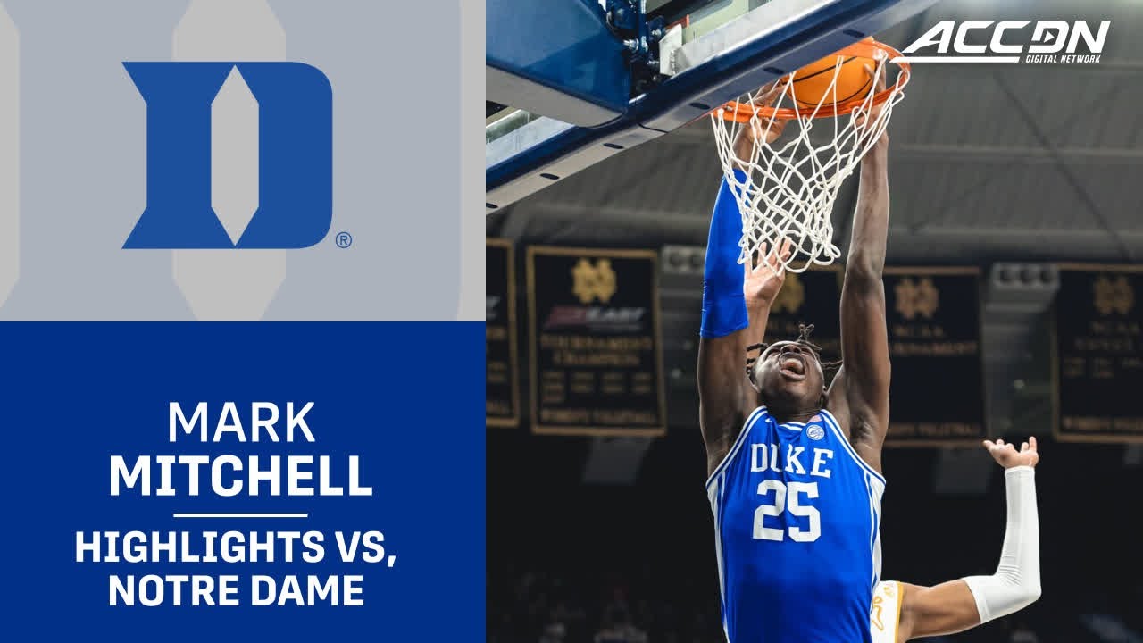 Duke's Mark Mitchell Has A Career Night In South Bend - YouTube