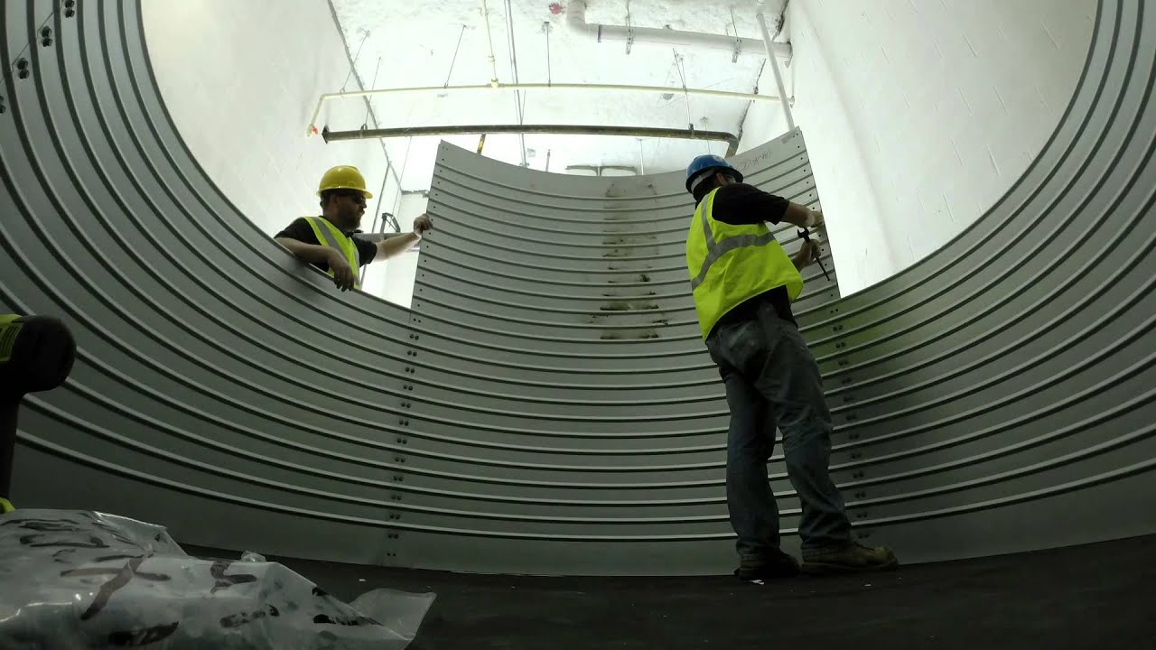 3,000 Gallon Water Tank Shell Assembly Time Lapse - Houston - YouTube