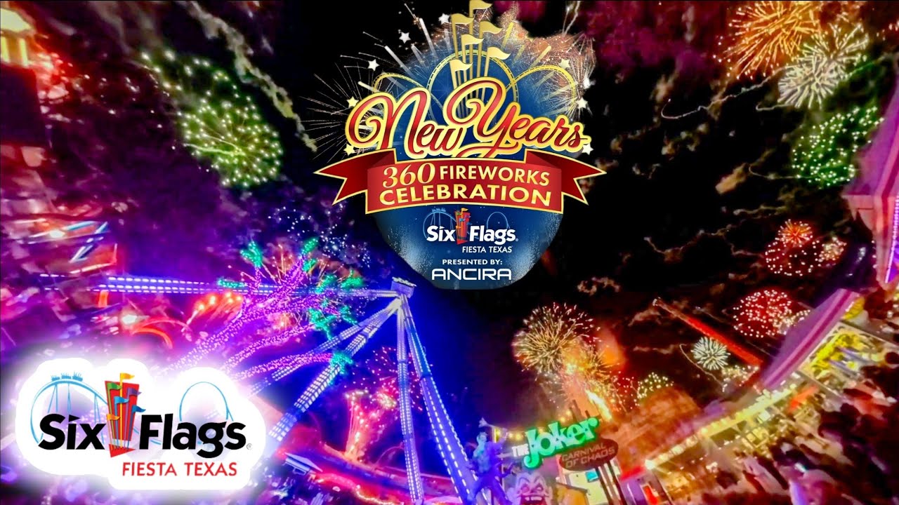 New Years 360° Fireworks | Six Flags Fiesta Texas | DC Universe Vantage ...