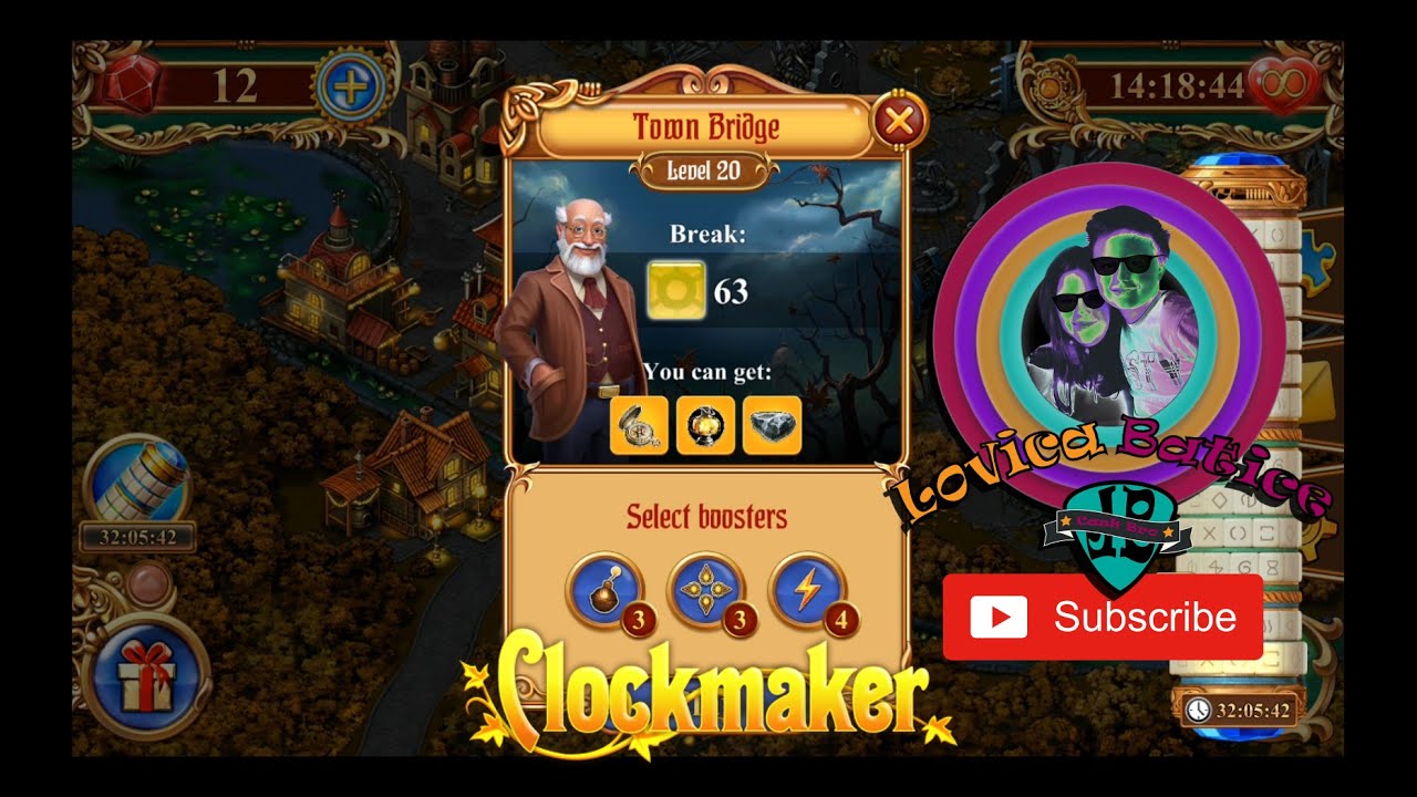 Clockmaker - Match 3 Mystery Game - Town Bridge - Level 6 - 20 ...