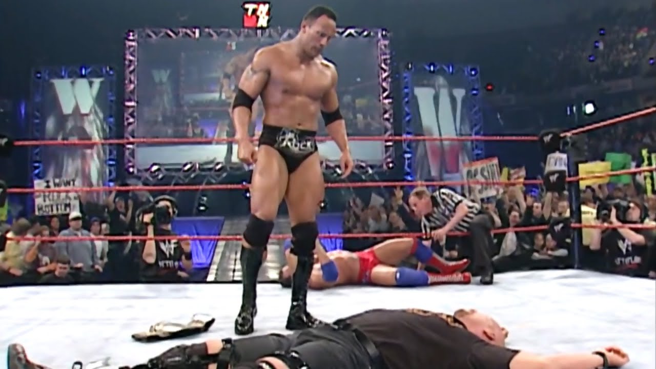 The Rock & Chris Jericho Vs Kurt Angle, William Regal & Chris Benoit Part 2 - RAW IS WAR! - YouTube