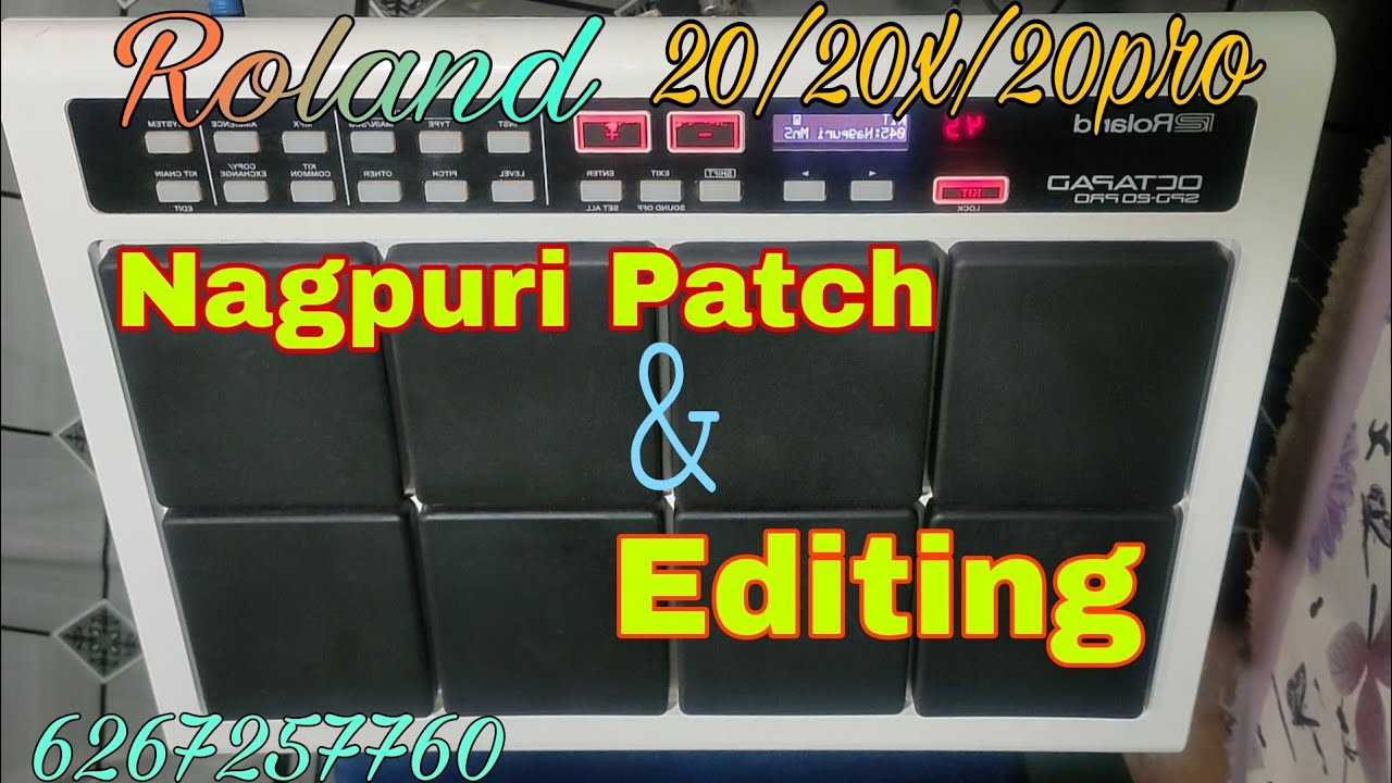 Nagpuri Patch & Editing || Roland SPD 20 pro / 20x / 20 || Pad cover ...
