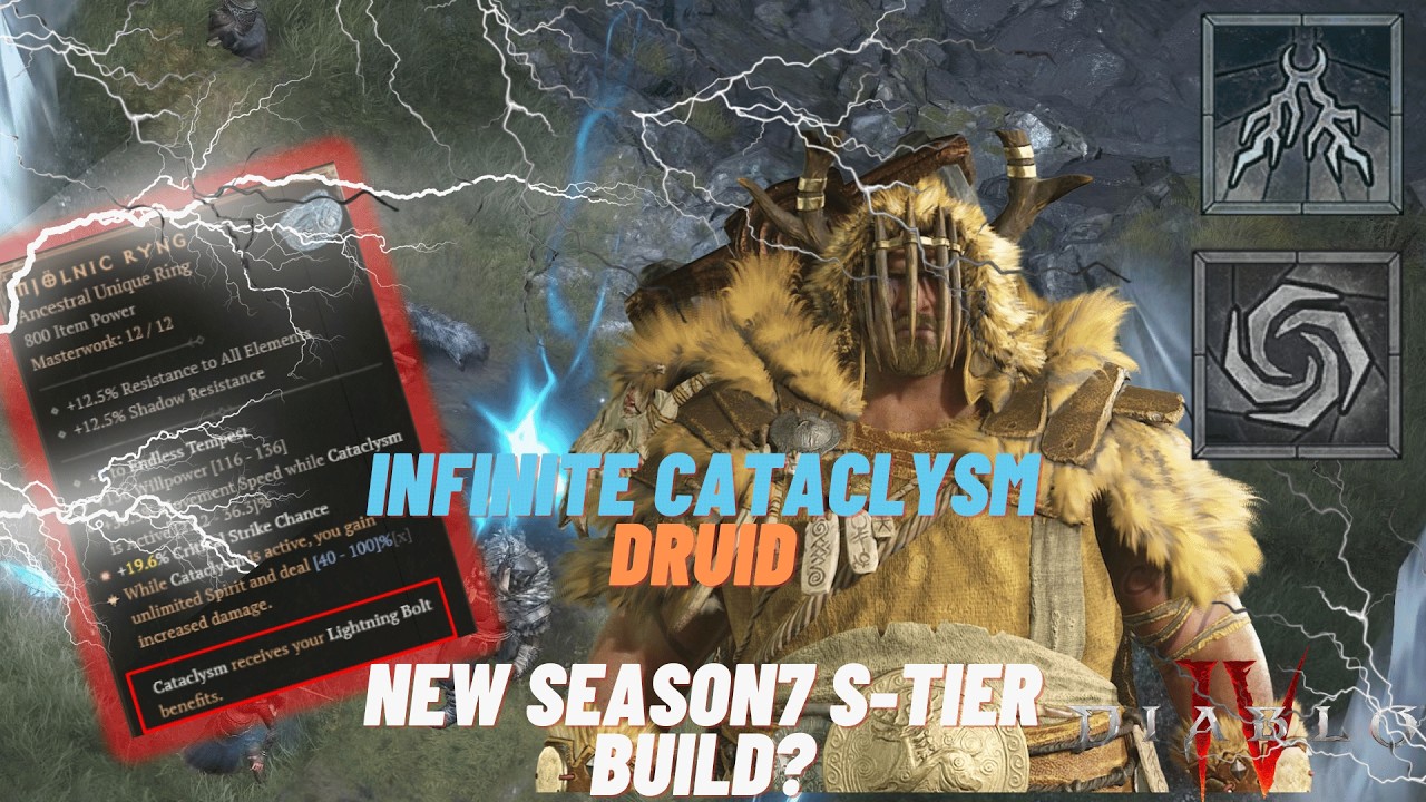 NEW BEST DRUID Build in Season7? INFINITE CATACLYSM - Diablo 4 Season7 ...