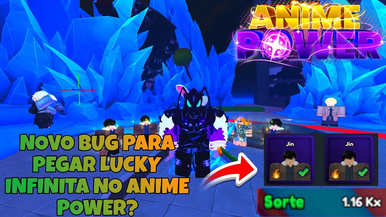 NOVO BUG DE LUCKY INFINITA DO ANIME POWER? ROBLOX - YouTube