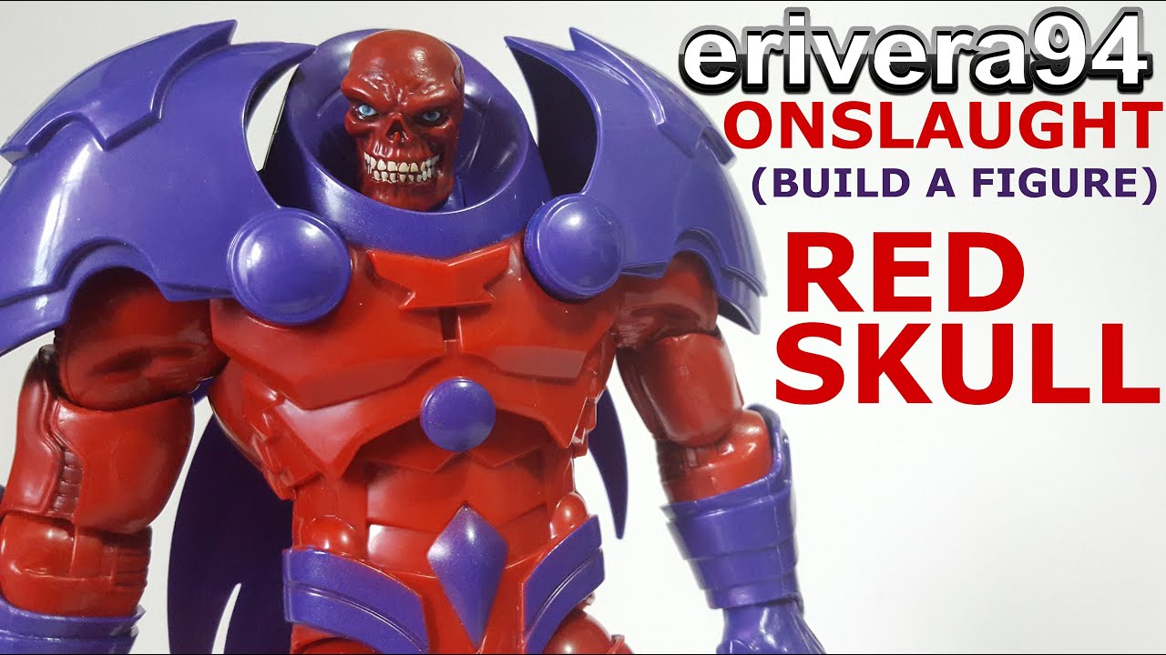 Marvel Legends Red Skull Onslaught Build A Figure Review BAF - YouTube