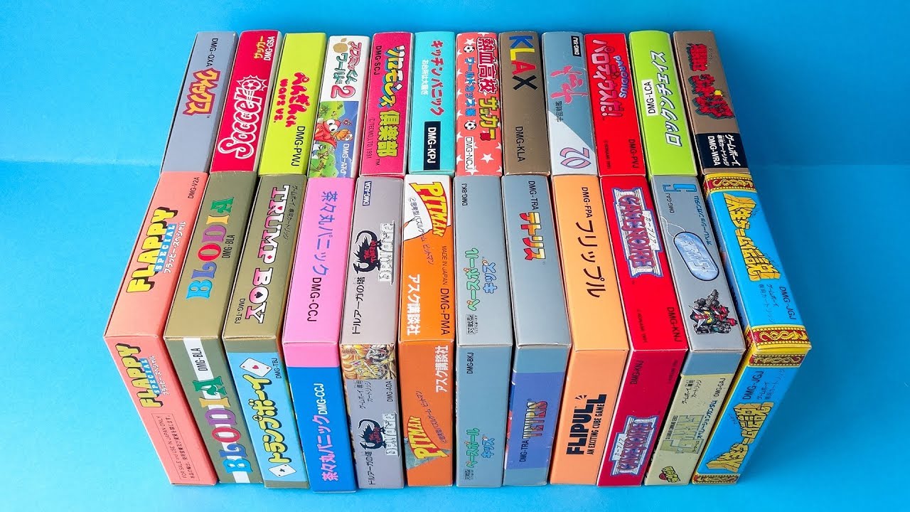 24 unopened unused CIB Japanese Game Boy games - YouTube