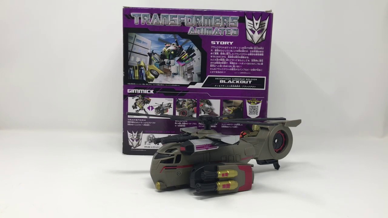 Blackout Transformers Animated Review - YouTube
