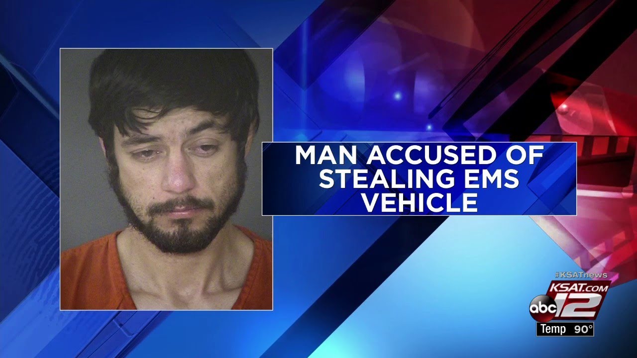 Video: Police release mugshot of man accused of stealing EMS unit ...