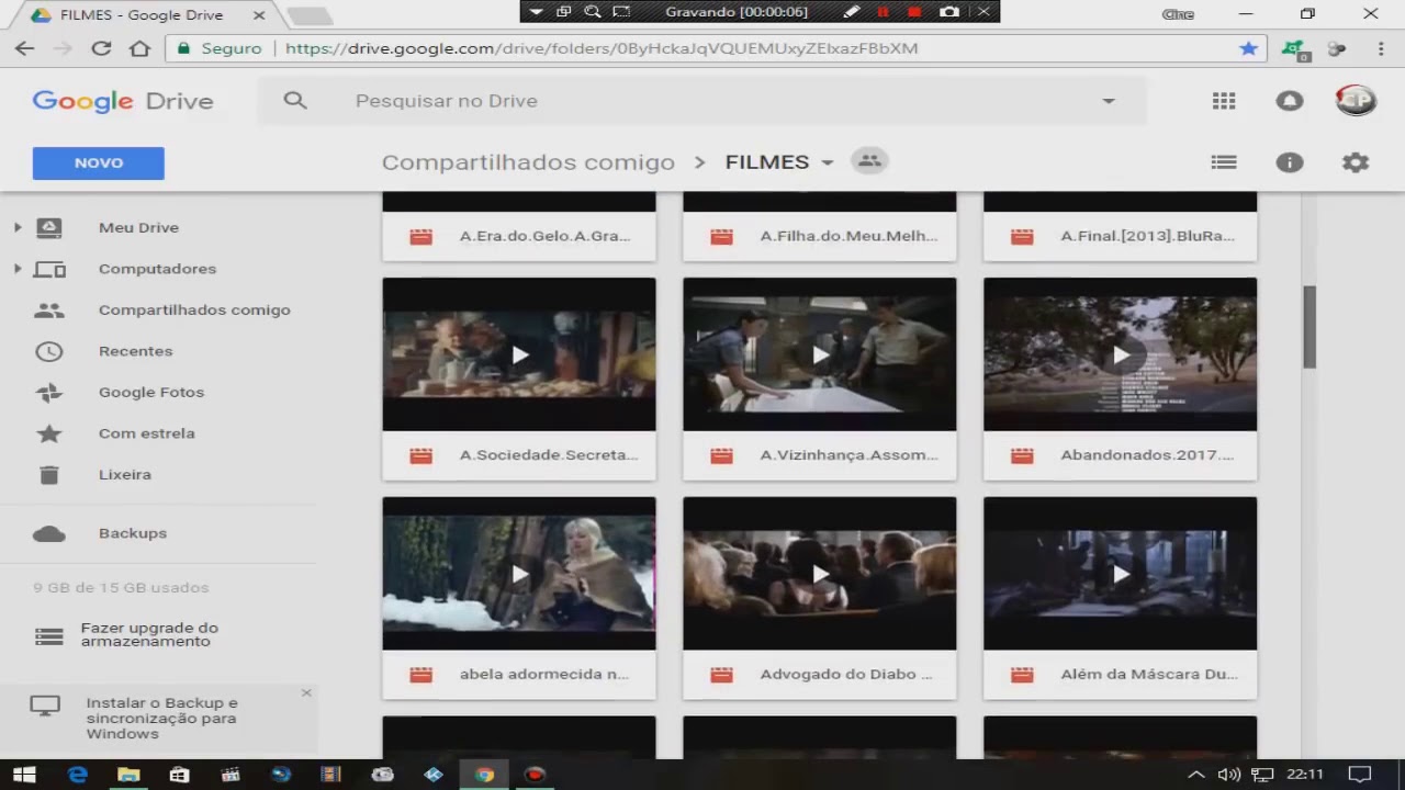 PASTA DE FILMES NO GOOGLE DRIVE!!! MAIS DE 10 GIGAS DE FILMES - YouTube