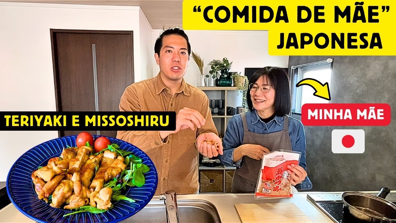 Minha Mãe Japonesa Ensinando Comida Caseira Japonesa Teriyaki E