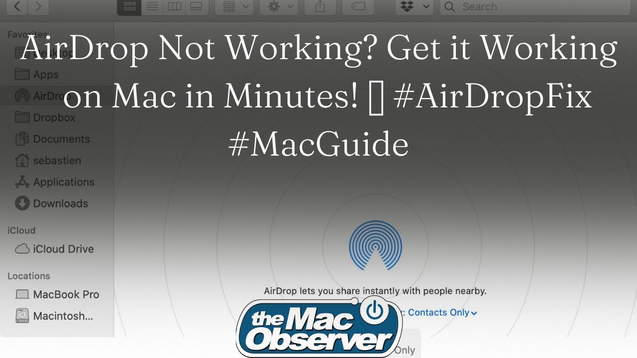 How to Resolve 'AirDrop Not Working' Issue on Your Mac - YouTube