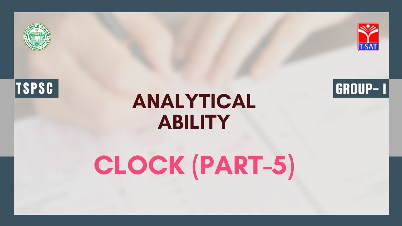 GROUP-I || ANALYTICAL ABILITY - CLOCK (PART-5) || 27.06.2022 - YouTube