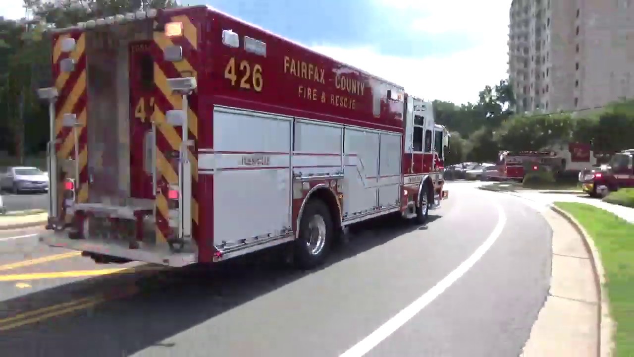 Fairfax County NEW Rescue 426, Engine 426 Responding - YouTube