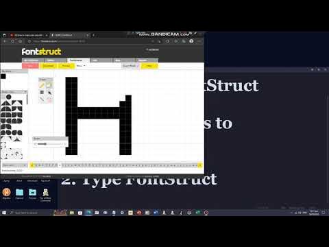 How to make own unicode character in FontStruct - YouTube