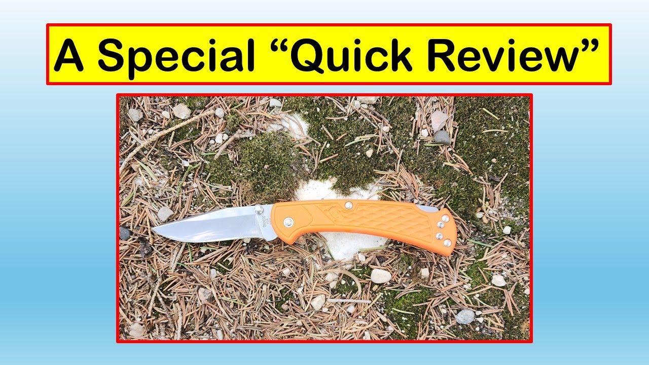 QUICK REVIEW Of The Buck 112 Slim Select Lockback Knife - YouTube