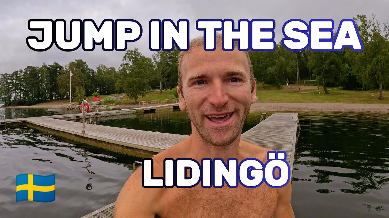 HUGE Beach & Jump in the SEA in Lidingö - YouTube