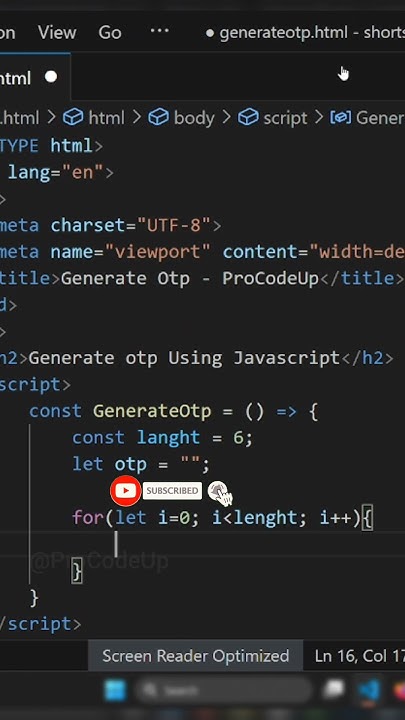 Unveiling The Secret Generate Otp Using Javascript Youtube