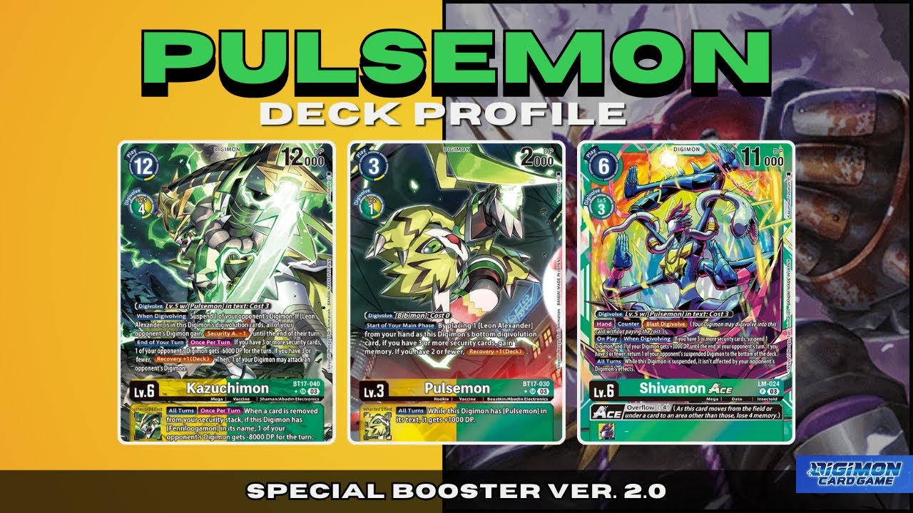 Special Booster Ver. 2.0 Pulsemon Deck Profile | Digimon Card Game ...