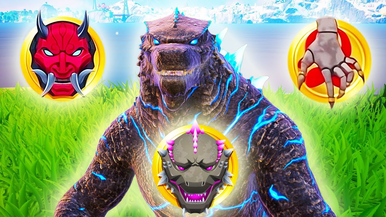 I Got All GODZILLA Medallions In One Game And Won In Fortnite - YouTube