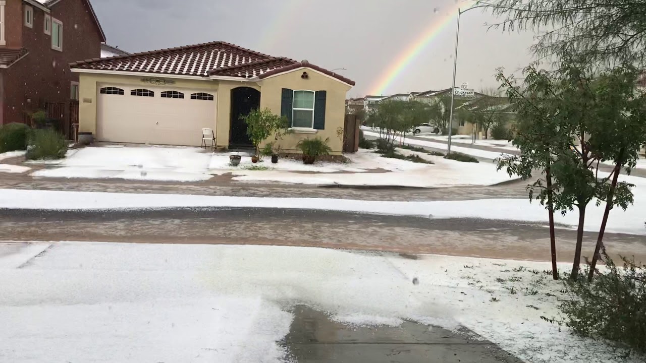 Hail in Arizona - YouTube