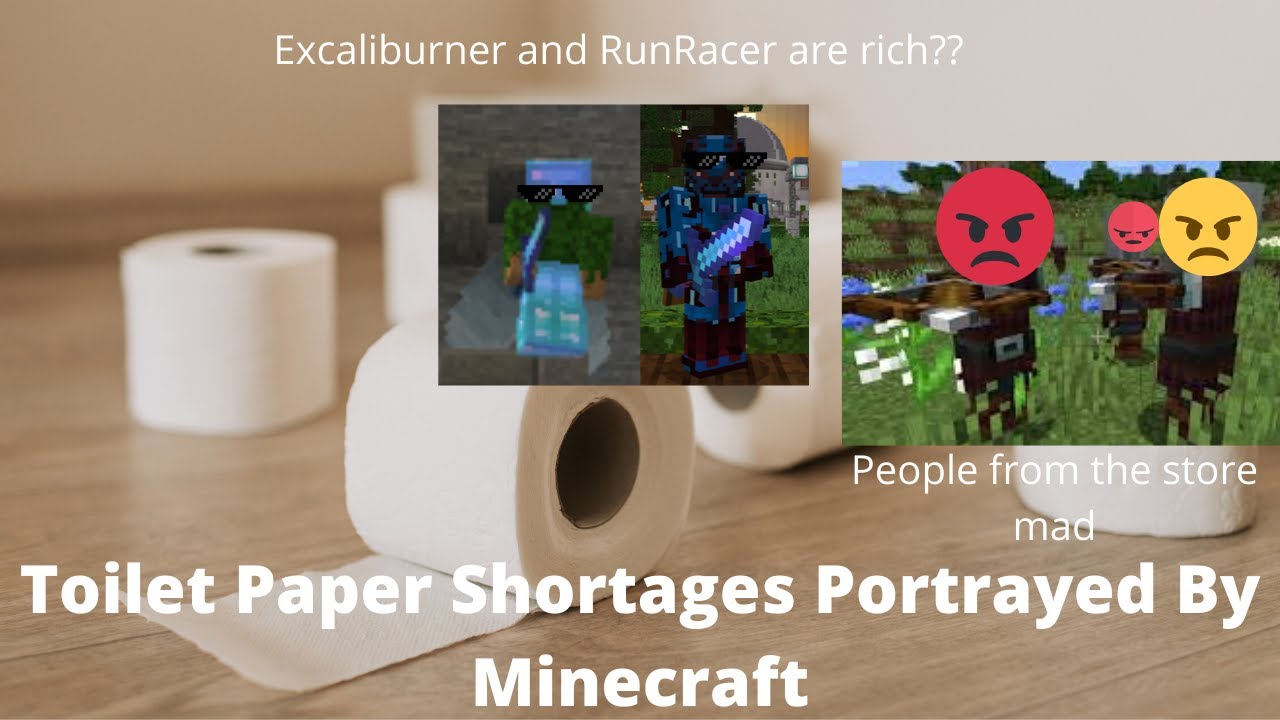 Toilet Paper Shortages Portrayed by Minecraft - YouTube