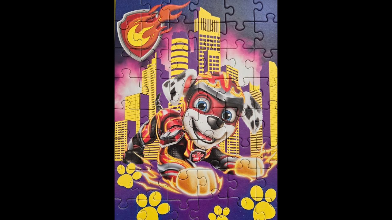 Marshall is extinguishing a fire (jigsaw puzzle Paw Patrol) - YouTube