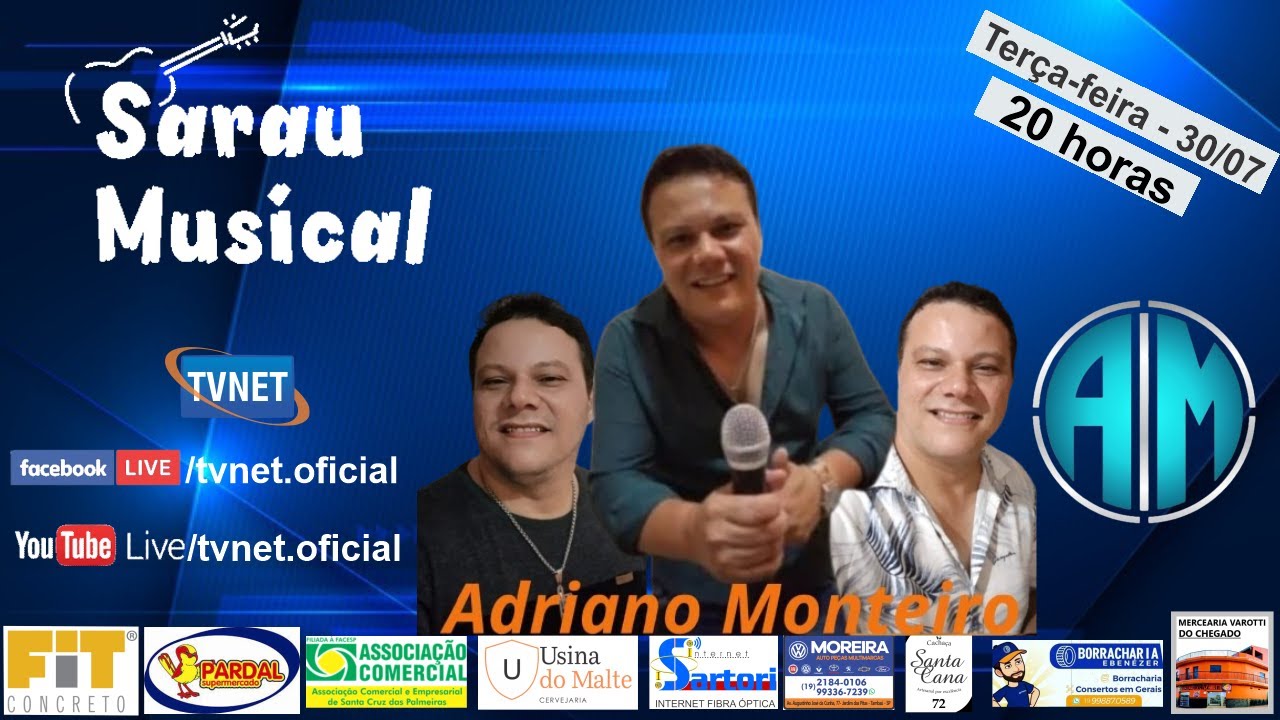 "Adriano Monteiro" - Programa Sarau Musical - TVNET - YouTube