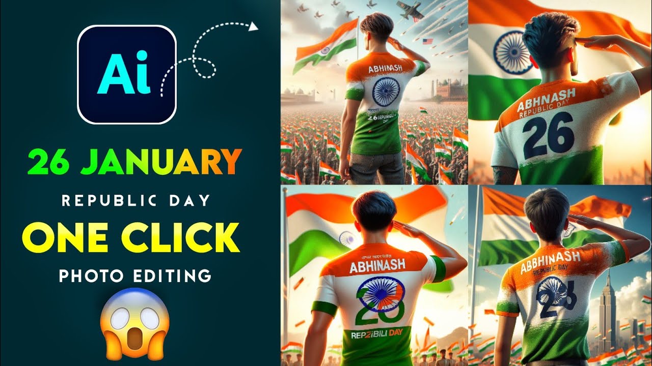 How to Create 3D Ai 26 January Republic Day Photo 🇮🇳 | 26 January Photo ...