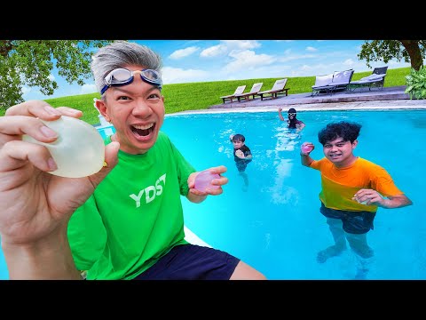 PERANG BALON AIR DI KOLAM!!