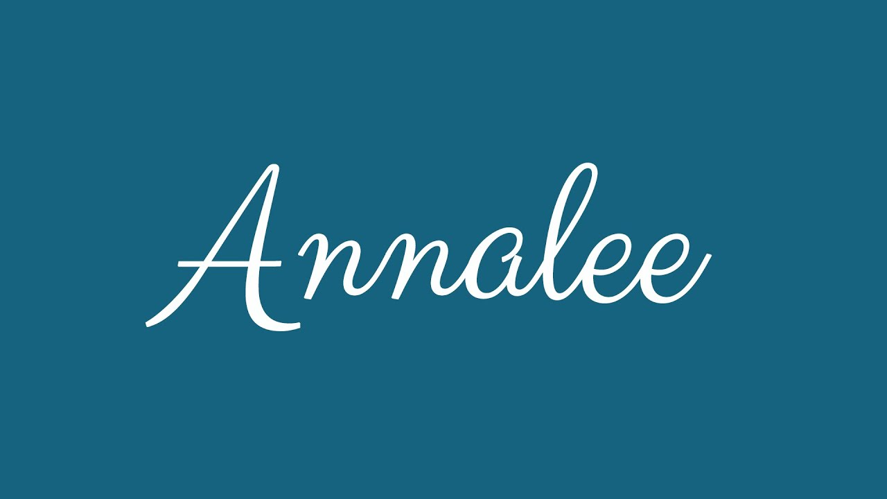 Learn how to Sign the Name Annalee Stylishly in Cursive Writing - YouTube