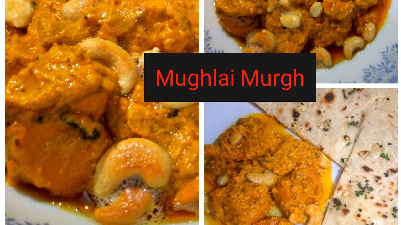 Mughlai Murgh recipe || Shahi Murgh with homemade Garlic butter naan ...