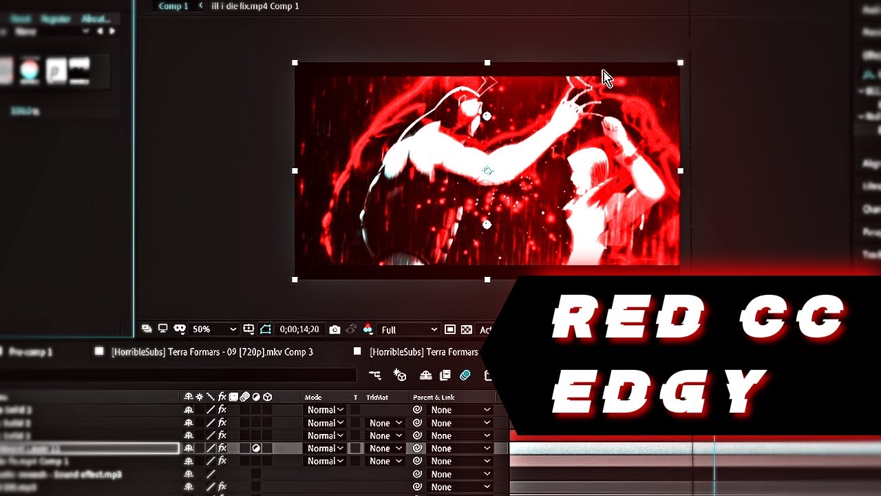 How to make cc dark red | After Effect - YouTube