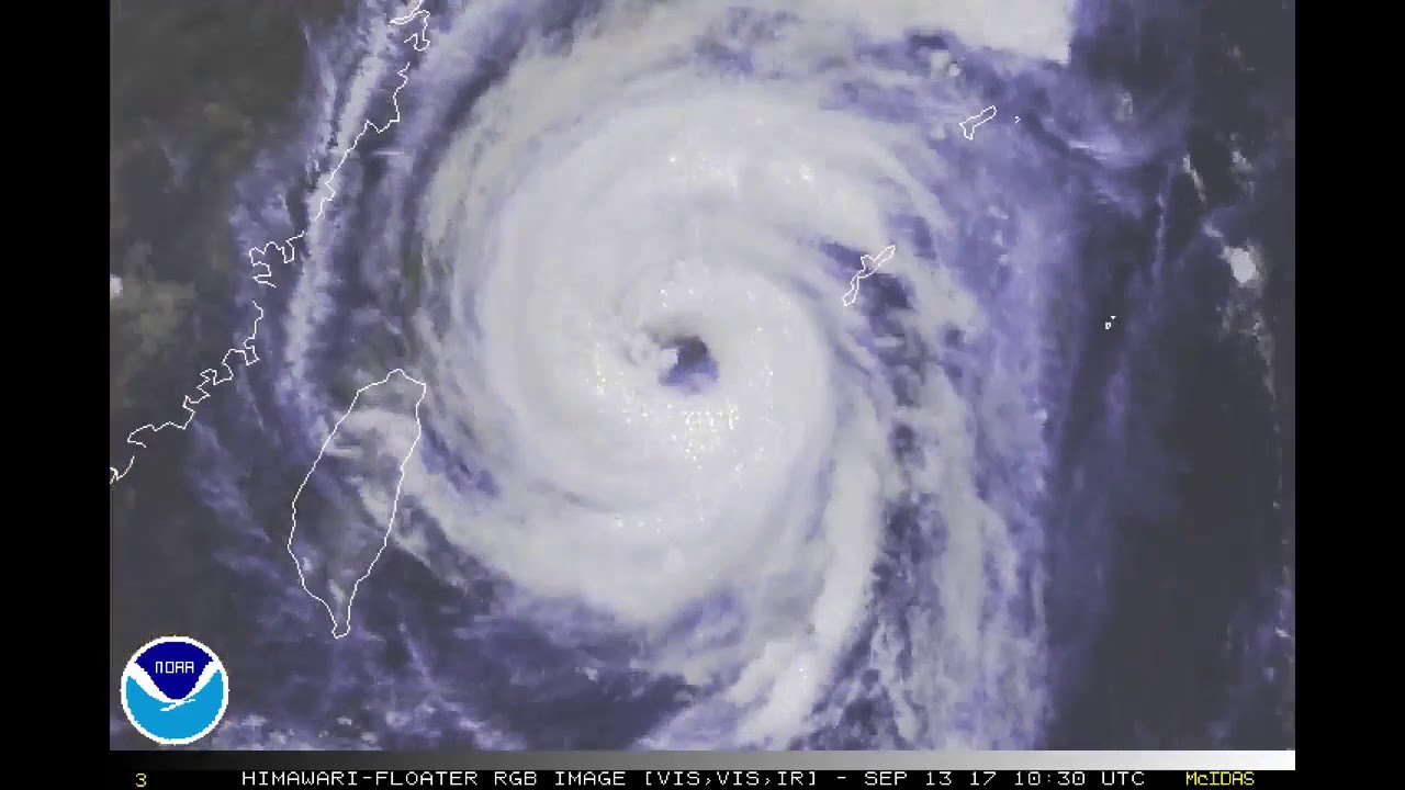 2017 Typhoon Season - Satellite Animation - YouTube