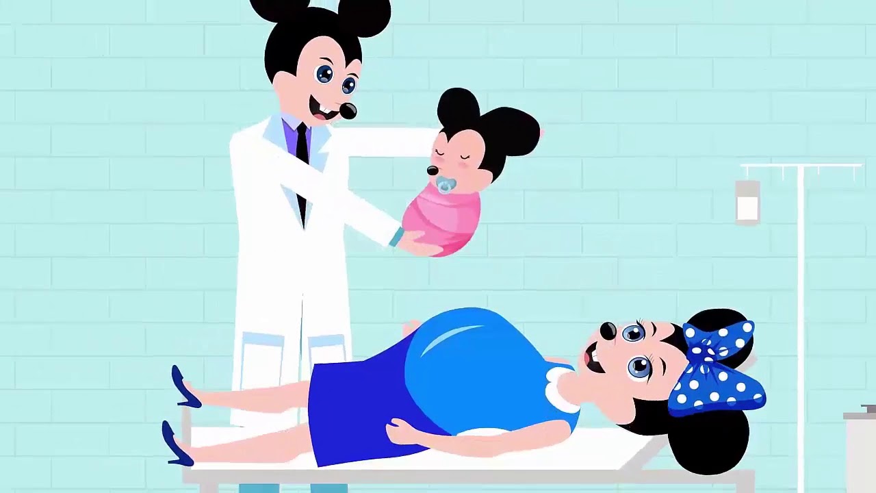 Mickey Mouse & Minnie Mouse Stealing Apple Dog Attacks Crying Finger ...