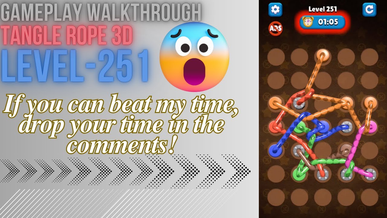 TANGLE ROPE 3D : LEVEL 251 WALKTHROUGH - YouTube
