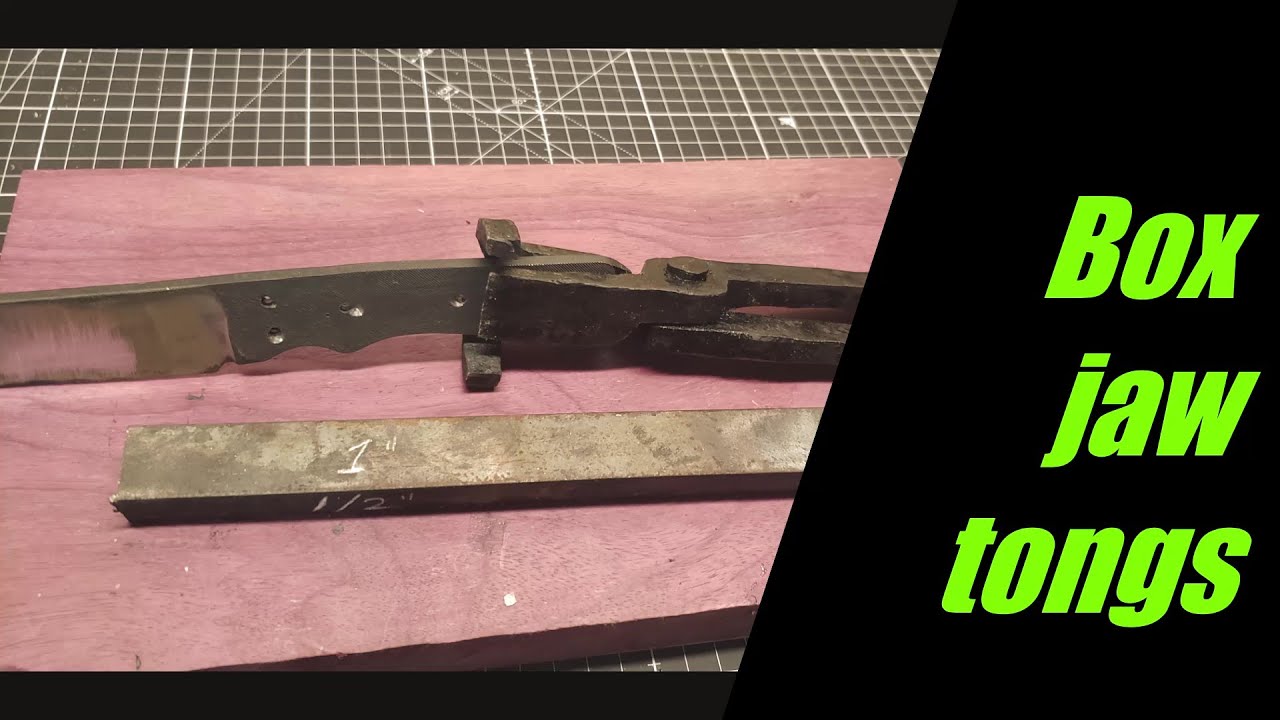 Blacksmithing - Easy step by step Box jaw tongs - YouTube