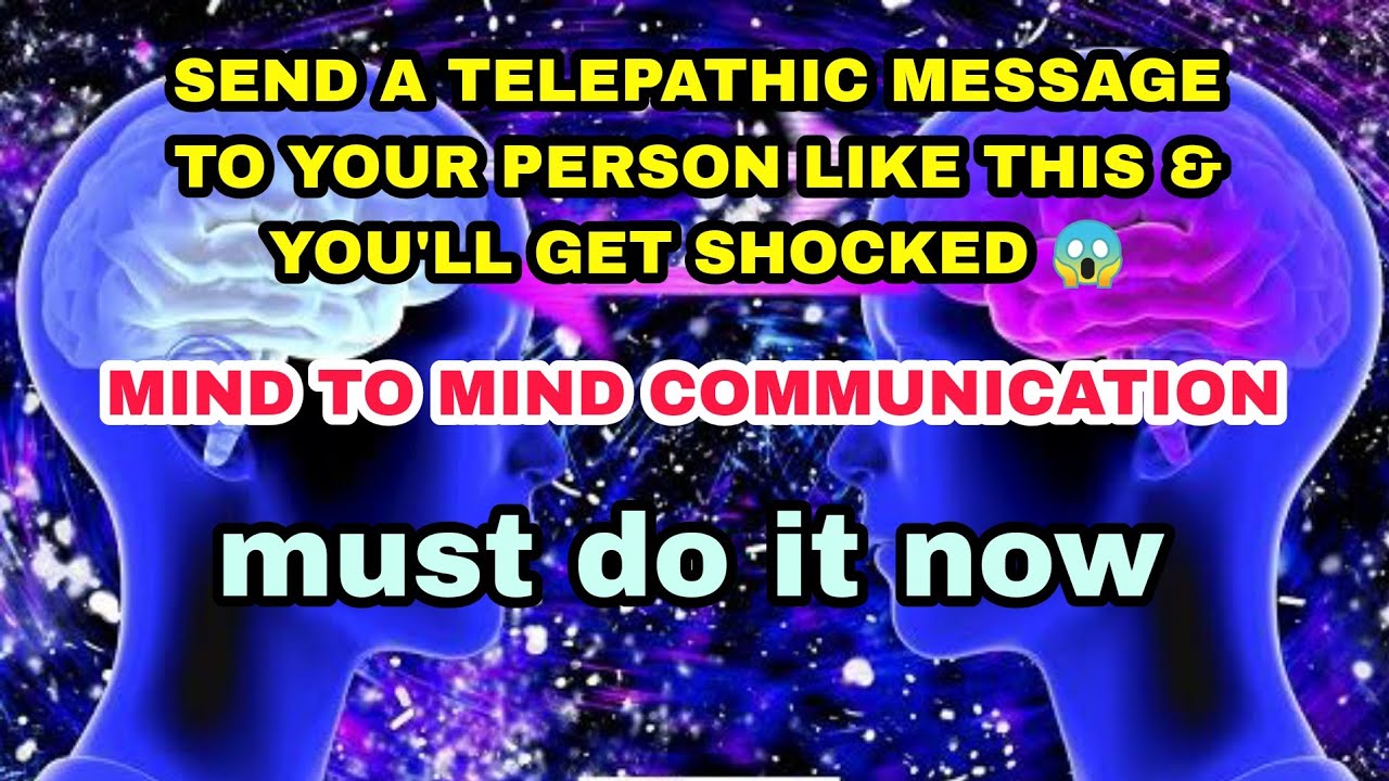 send a telepathic message to your twinflame like this & you'll receive ...