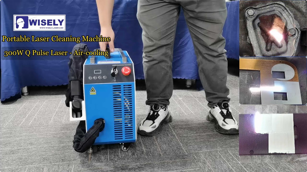 How to Use Air-cooling Laser Cleaning Machine - YouTube