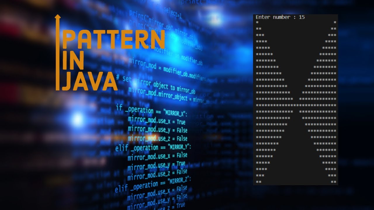 Pattern In JAVA YouTube Pattern In JAVA YouTube