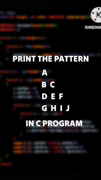 Print The Pattern Cprogramming Programming Ccode Cpattern Code Shorts Coding Short Youtube