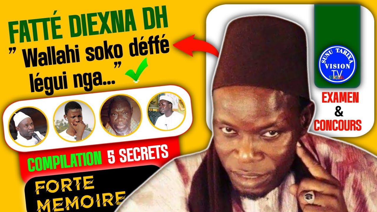 💯 Solution pour Kouy Diangue Di Fatté (Oubli), Défal Lii... | 5 Secrets ...