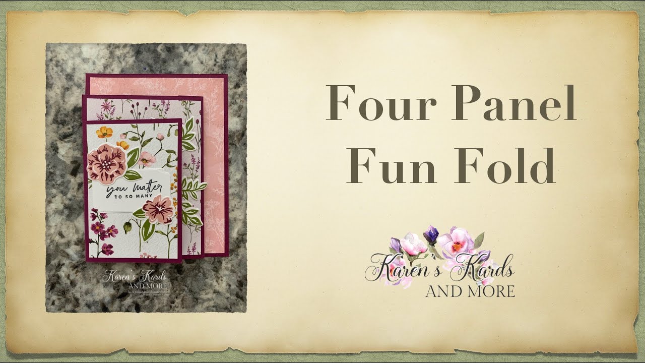 Four Panel Fun Fold - YouTube