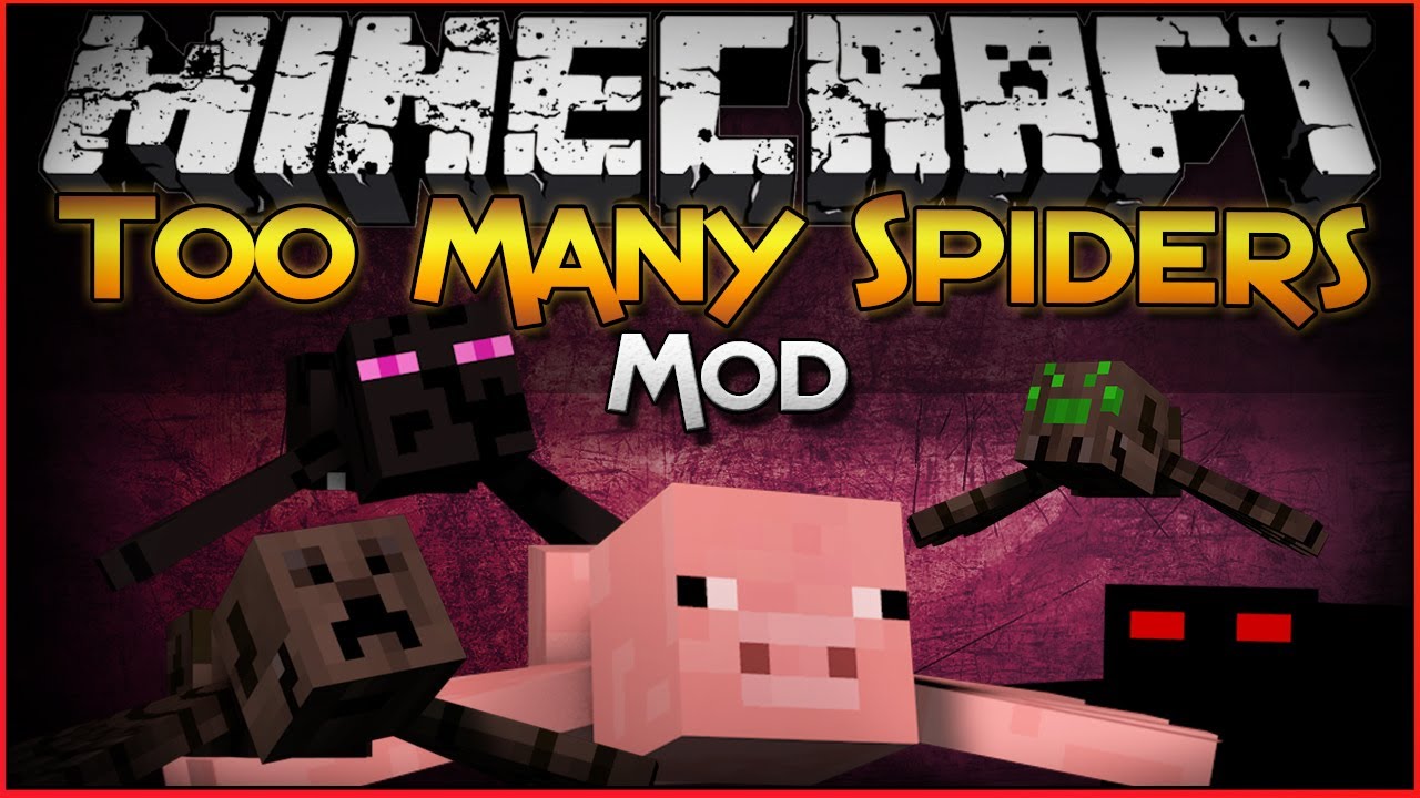 Minecraft: Too Many Spiders Mod (Tamable Spiders, Jeffrey Spiders, and ...