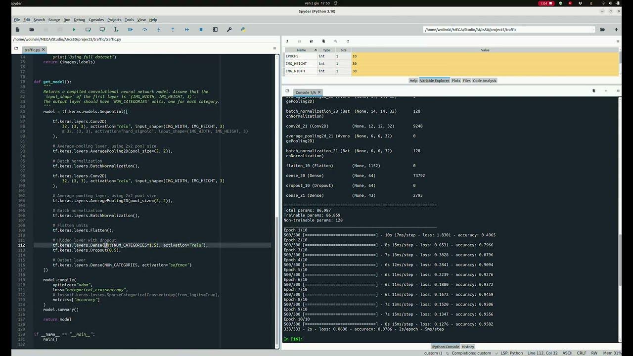 CS50AI - Project 5 'Traffic' Demo - YouTube