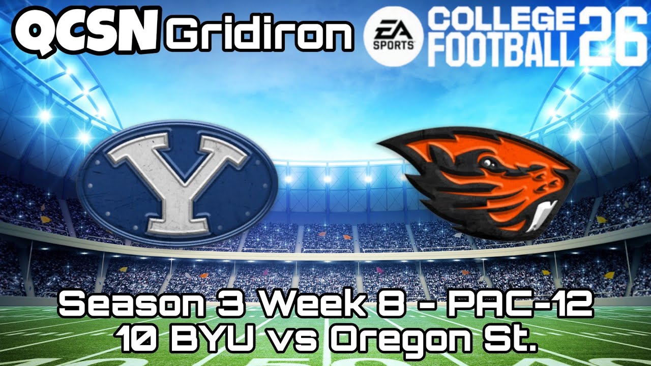 Season 3 Week 8: 10 BYU vs Oregon State | EA SPORTS College Football 26 ...